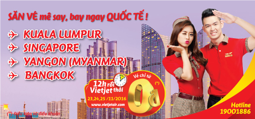 Săn vé mê say, bay ngay quốc tế | Vietjet Air