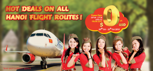 Hot Deals On All Hanoi Flight Routes! | Vietjet Air
